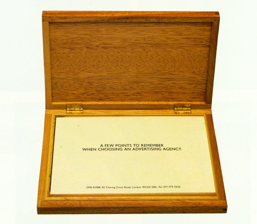 CME. KHBB | CME. KHBB | D&AD Awards 1993 Pencil Winner | Self ...