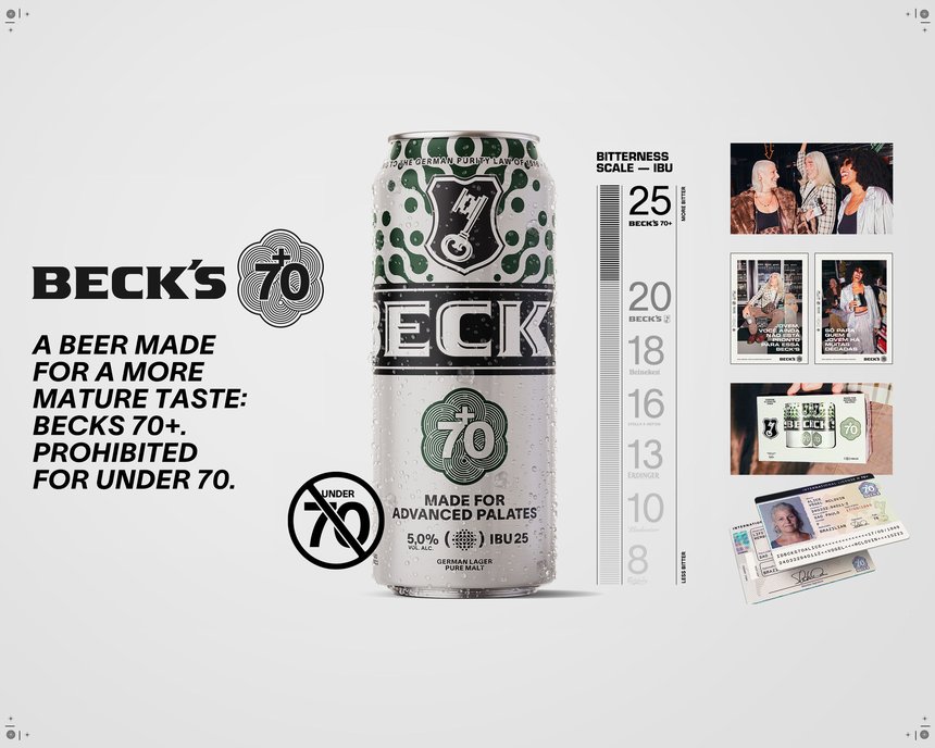Becks 70 | D&AD Awards 2024 Shortlist | Products & Services | D&AD