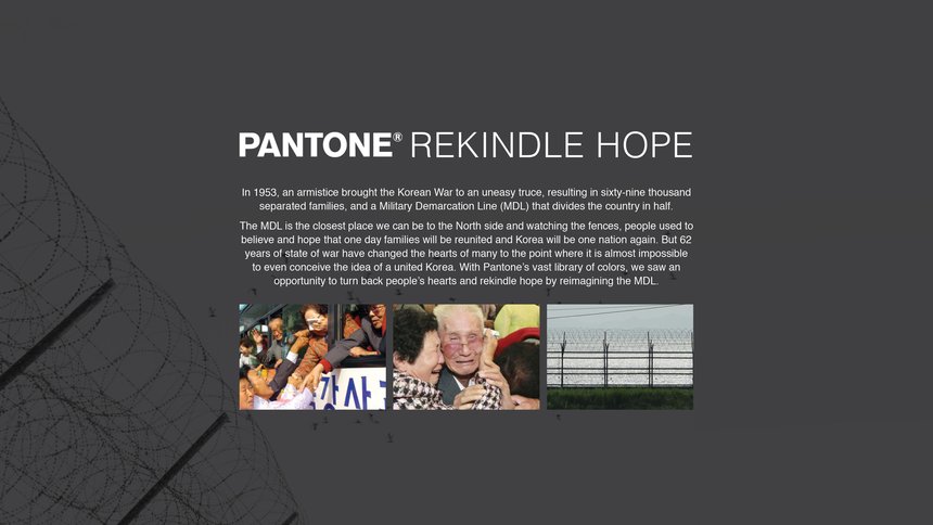 Rekindle Hope | 2015 D&AD New Blood Winner | Pantone | D&AD