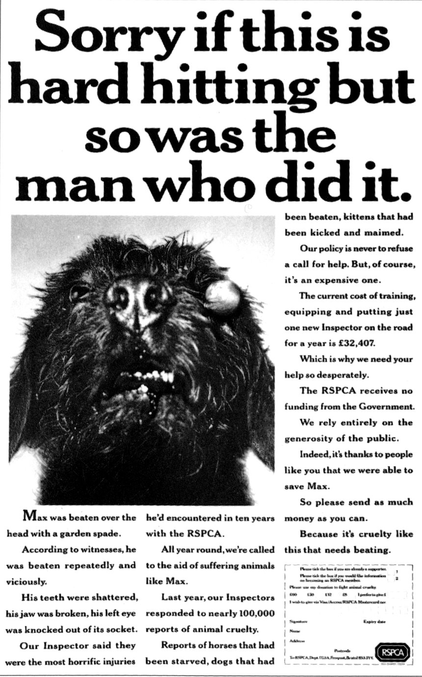 RSPCA | RSPCA | D&AD Awards 1995 Pencil Winner | Campaigns | D&AD