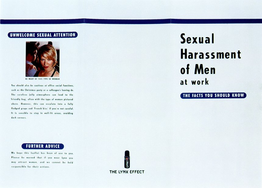 Sexual Harassment Leaflet | Bartle Bogle Hegarty | Elida Faberge | D&AD ...