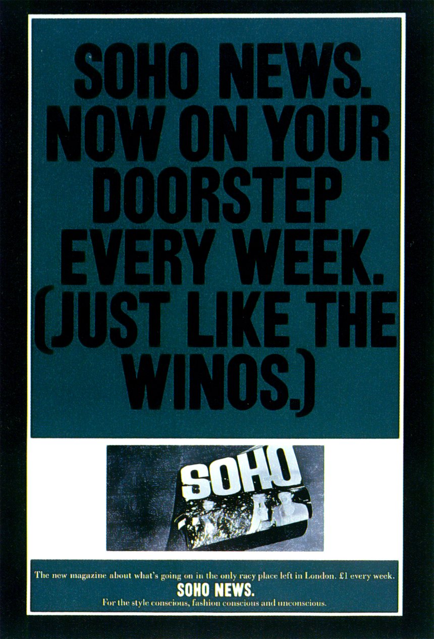 Soho News | Soho News | D&AD Awards 1989 Pencil Winner | Campaigns | D&AD