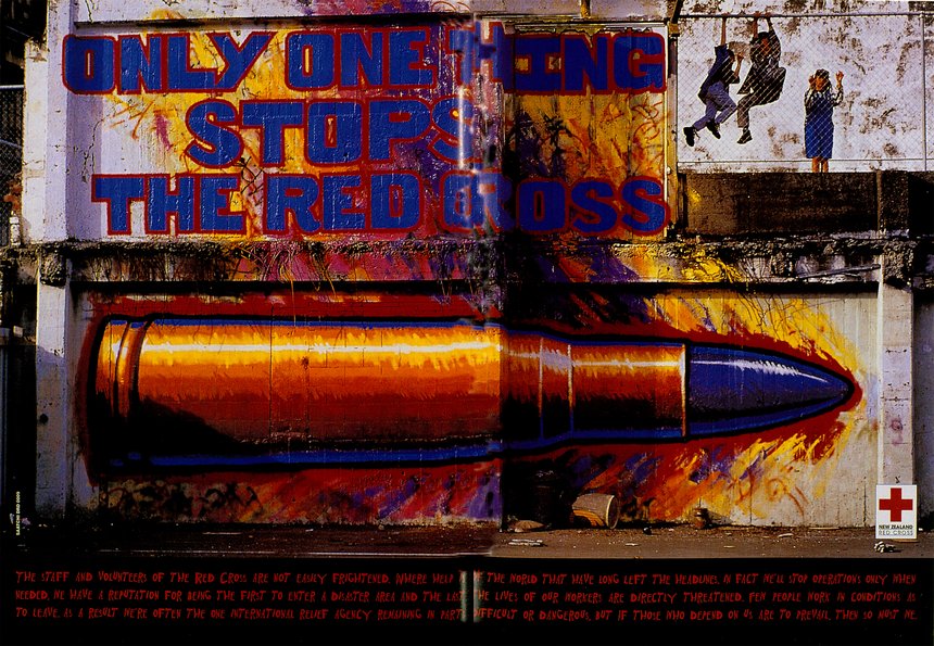 Red Cross - Graffiti | New Zealand Cross | D&AD Awards 1996 Pencil ...