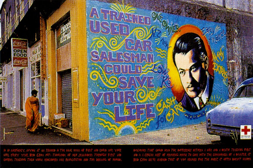 Red Cross - Graffiti | New Zealand Cross | D&AD Awards 1996 Pencil ...