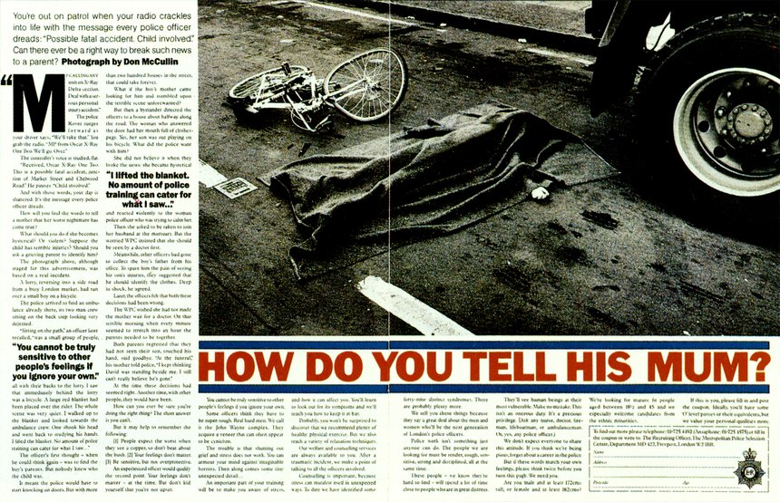 Metropolitan Police | Metropolitan Police | D&AD Awards 1989 Pencil ...