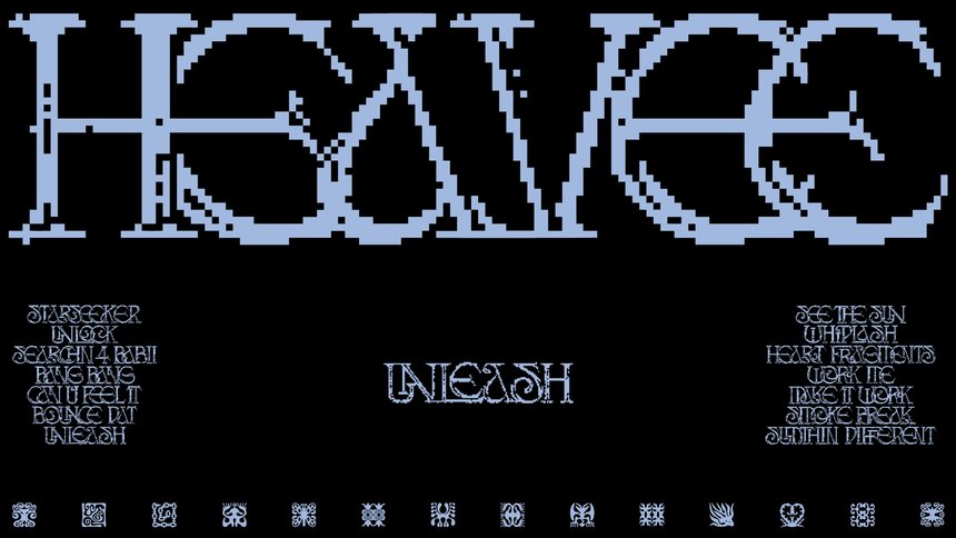 Heavee - Unleash: Lettering | Plusminus Studio | Hyperdub | D&AD Awards 2025 Pencil Winner ...